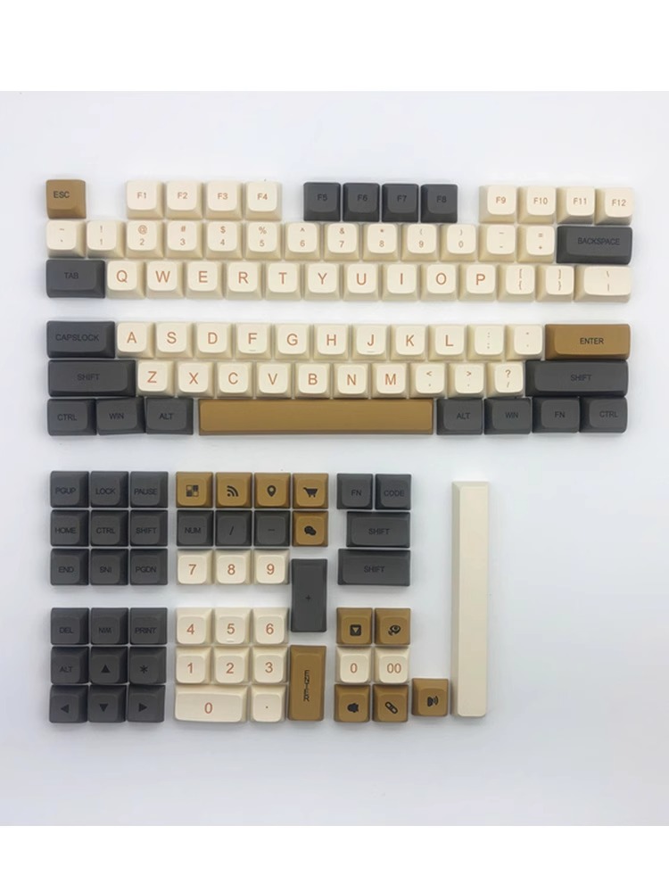 104+21 Shimmer / Glimmer PBT Dye-subbed XDA Keycap Set for Mechanical ...