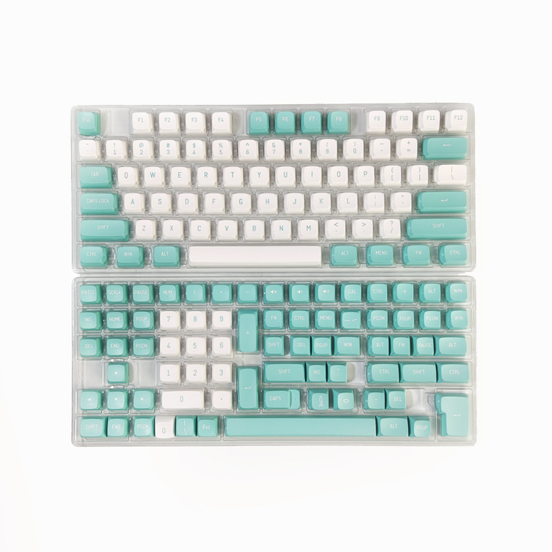 Green White 104+45 CSA Profile PBT Doubleshot Keycap Set Cherry MX ...