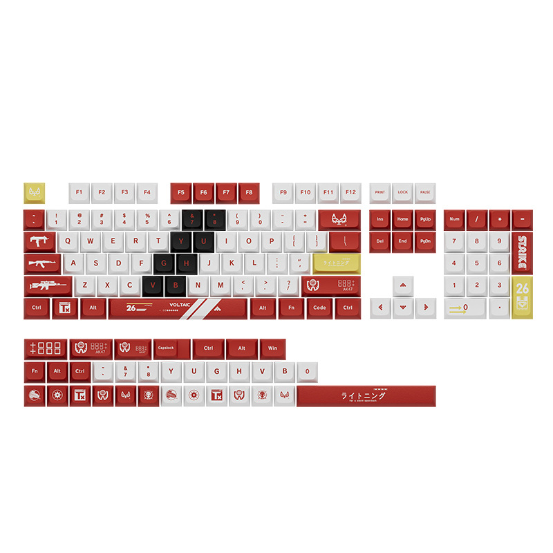 Bloodsport 104+33 XDA-like Profile Keycap Set Cherry MX PBT Dye-subbed ...