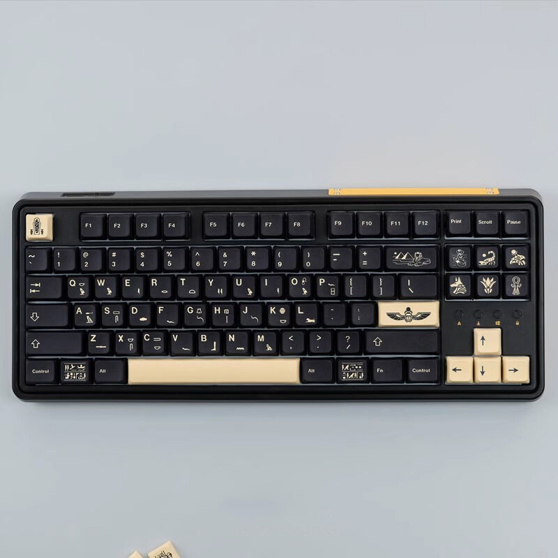 GMK Pharaoh 104+36 XDA Full PBT Dye Sublimation Keycaps Set for Cherry ...