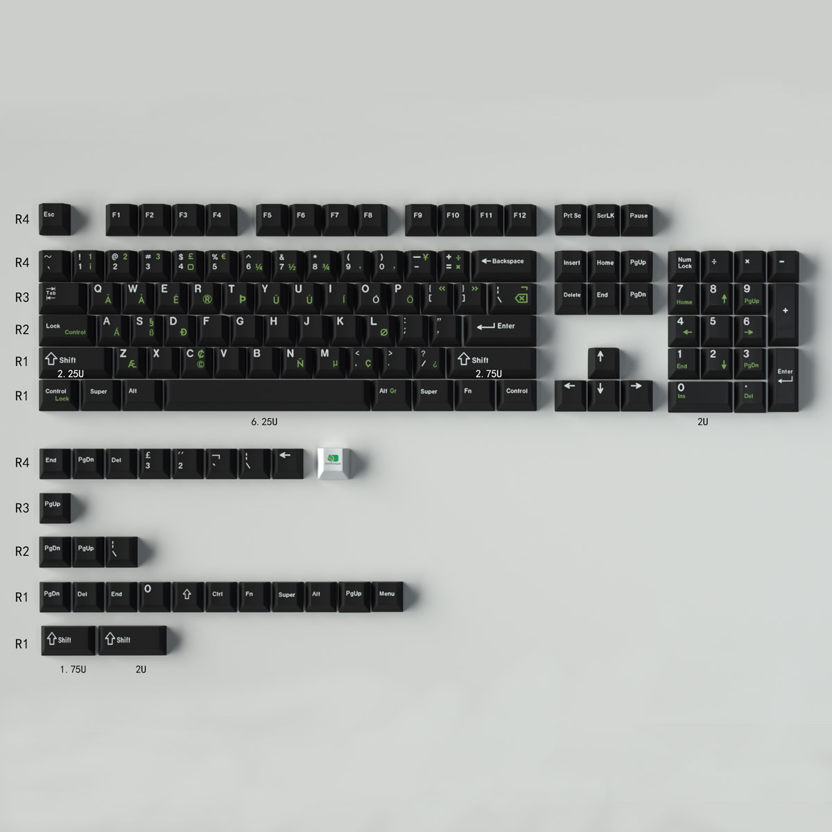 Royal Alpha Typewriter GMK 104+26 Full PBT Dye Sublimation Keycaps for ...