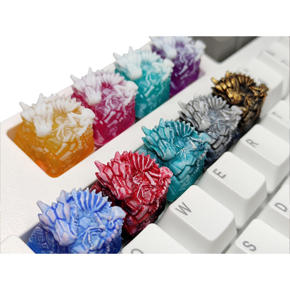 Dropshipping Dragon Bone Cool Resin Keycaps Artisan ESC Keycap ...