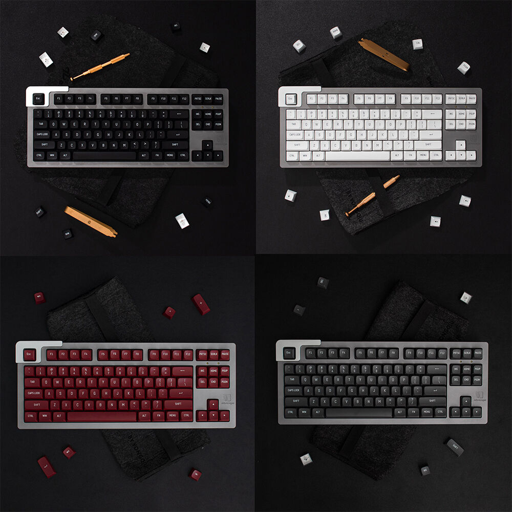 104+46 Keys MSA Profile ABS Double Shot Keycaps Set WOB BOW for Cherry ...