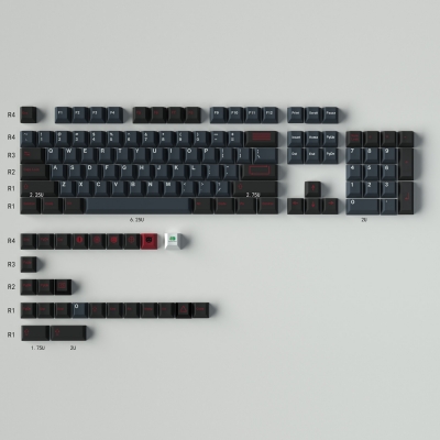 Evil Dolch GMK 104+26 Full PBT Dye Sublimation Keycaps Set for Cherry ...